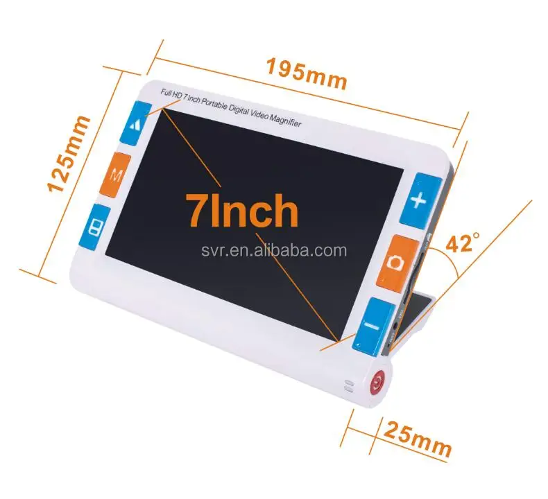 Digital HD Advanced Color Video Magnifier 7inch LCD Screen with Anti ...
