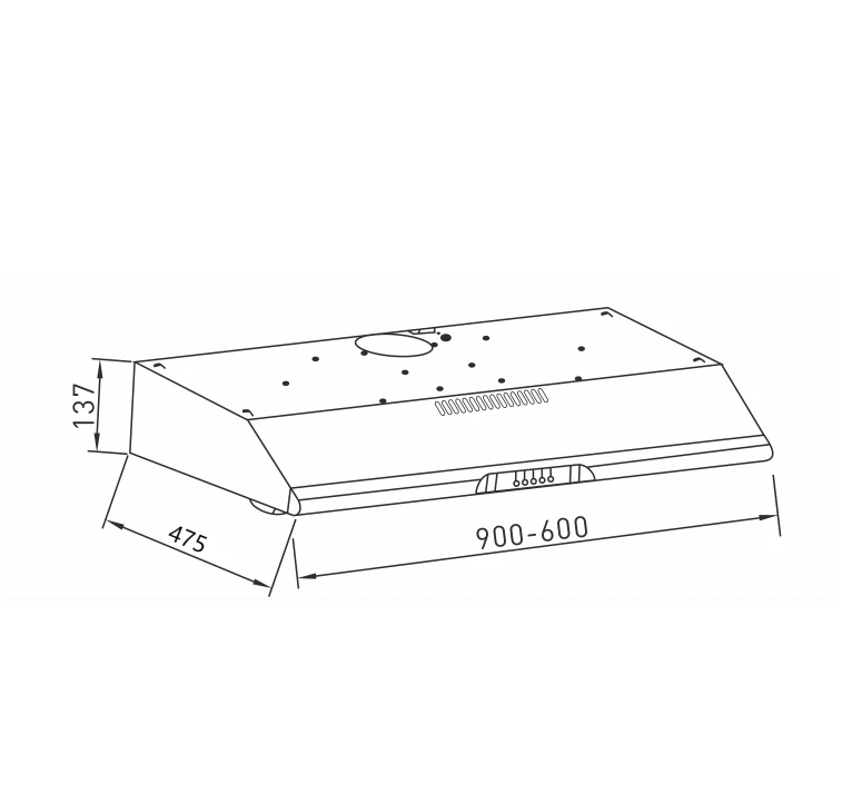 Smart Kitchen Air Extractor Cooker Hood 60cm 70cm 90cm Golden Supplier ...