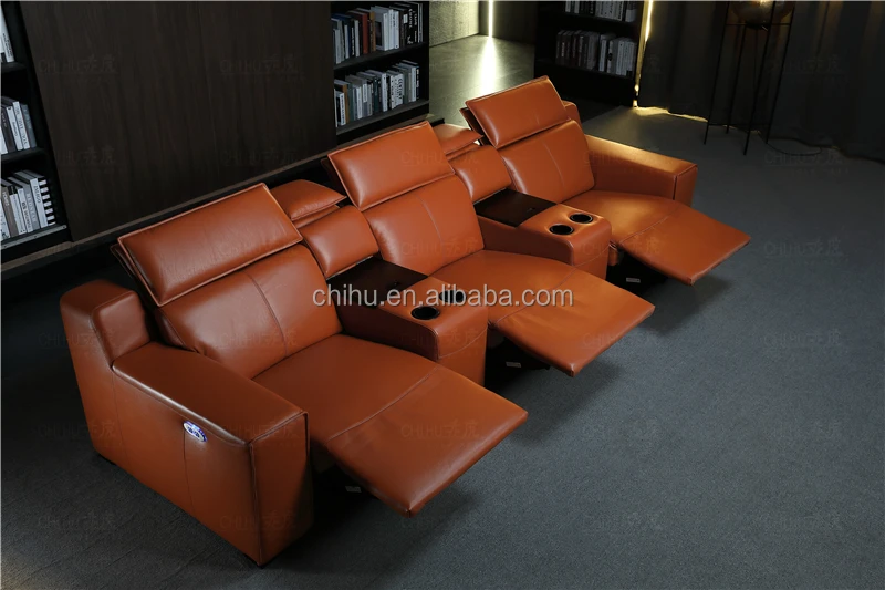 Vip Home Cinema l Shape Sofa Genuine Leather First Class Sofa Room ...