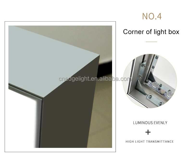 AF55 120mm Aluminum Frame Light Box Sign Double Sided Fabric with Feet ...