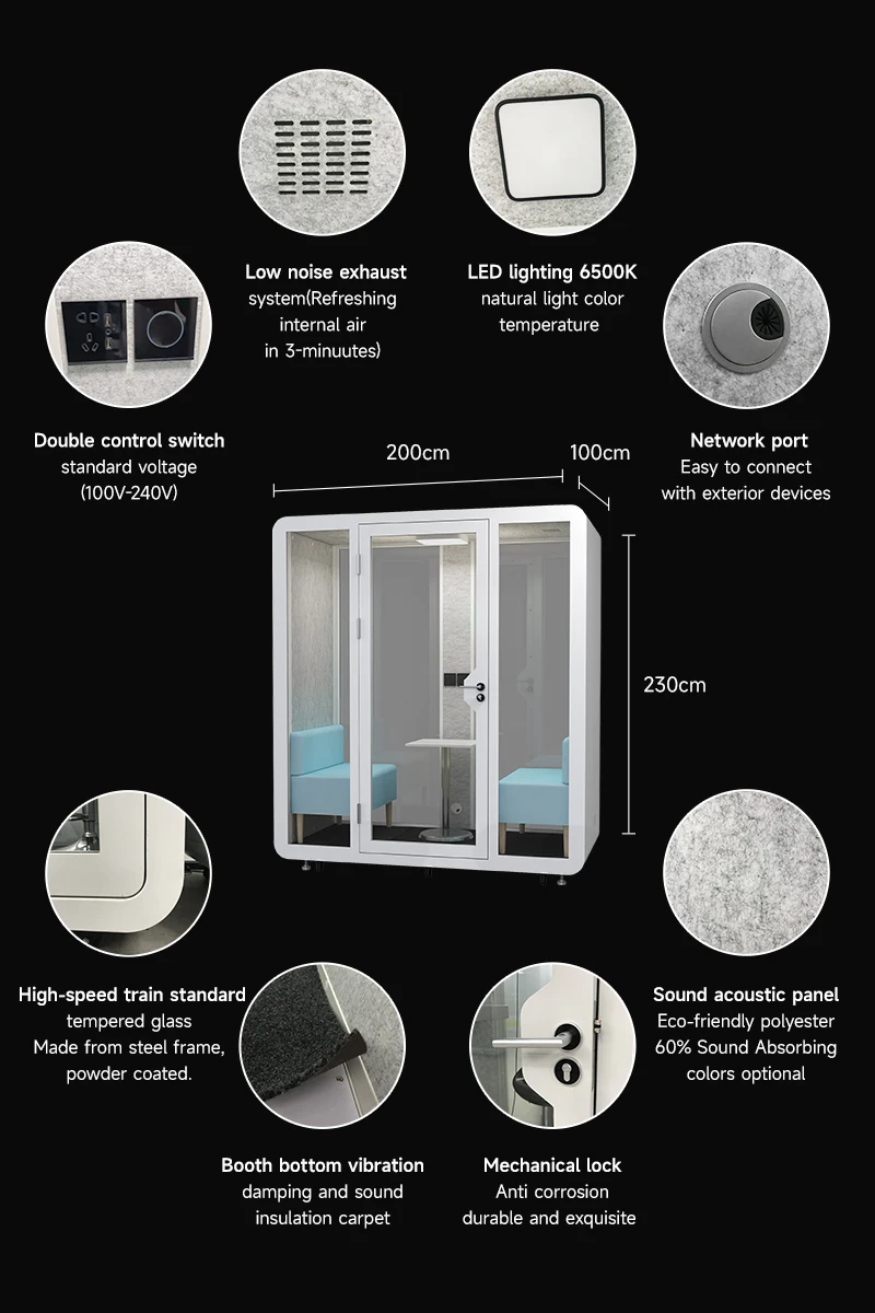 Office Conference Silence Meeting Room Large Soundproof Booth Sound ...