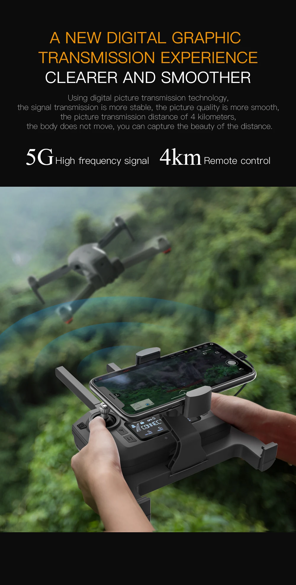 New Gd96 Drone 3000mah Visual Obstacle Avoidance Carbon Fibre 3-axis ...