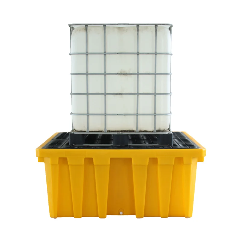 IBC tank spill pallet Plastic Chemical containment plastic oil drums ...