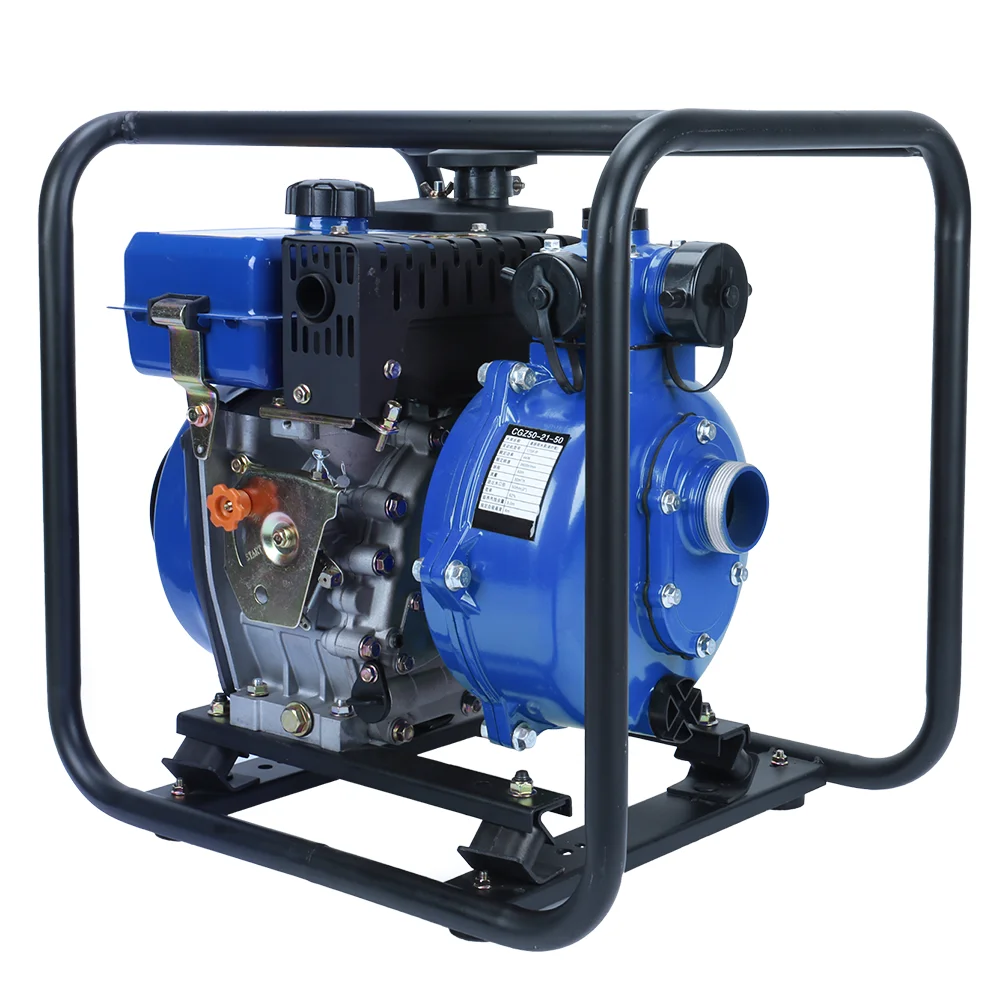 Dinking 2" Diesel Pump Clean Water Small Portable 2 Inch 231cc Diesel Water Motor Pump for Farm ...