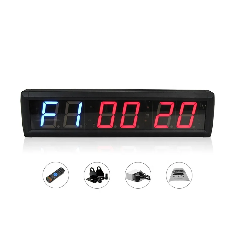 6 Digit control LED gym digital training timer gym clock timer| Alibaba.com