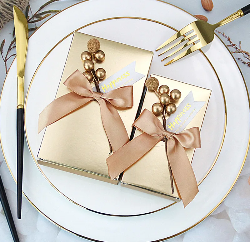 Luxury Gold Candy Box - Perfect for Wedding Party Favors