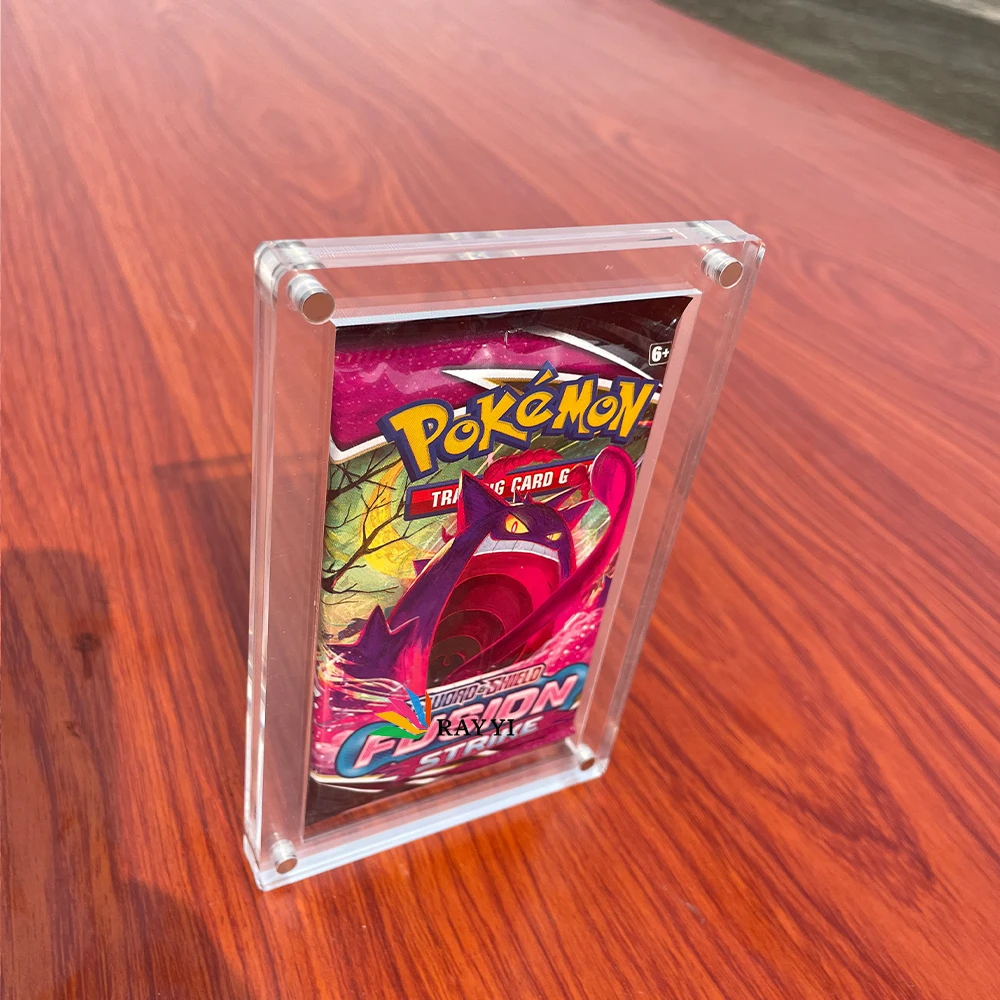 RAY YI Portable Perspex Pokemon Booster Pack Frame Durable Acrylic ...