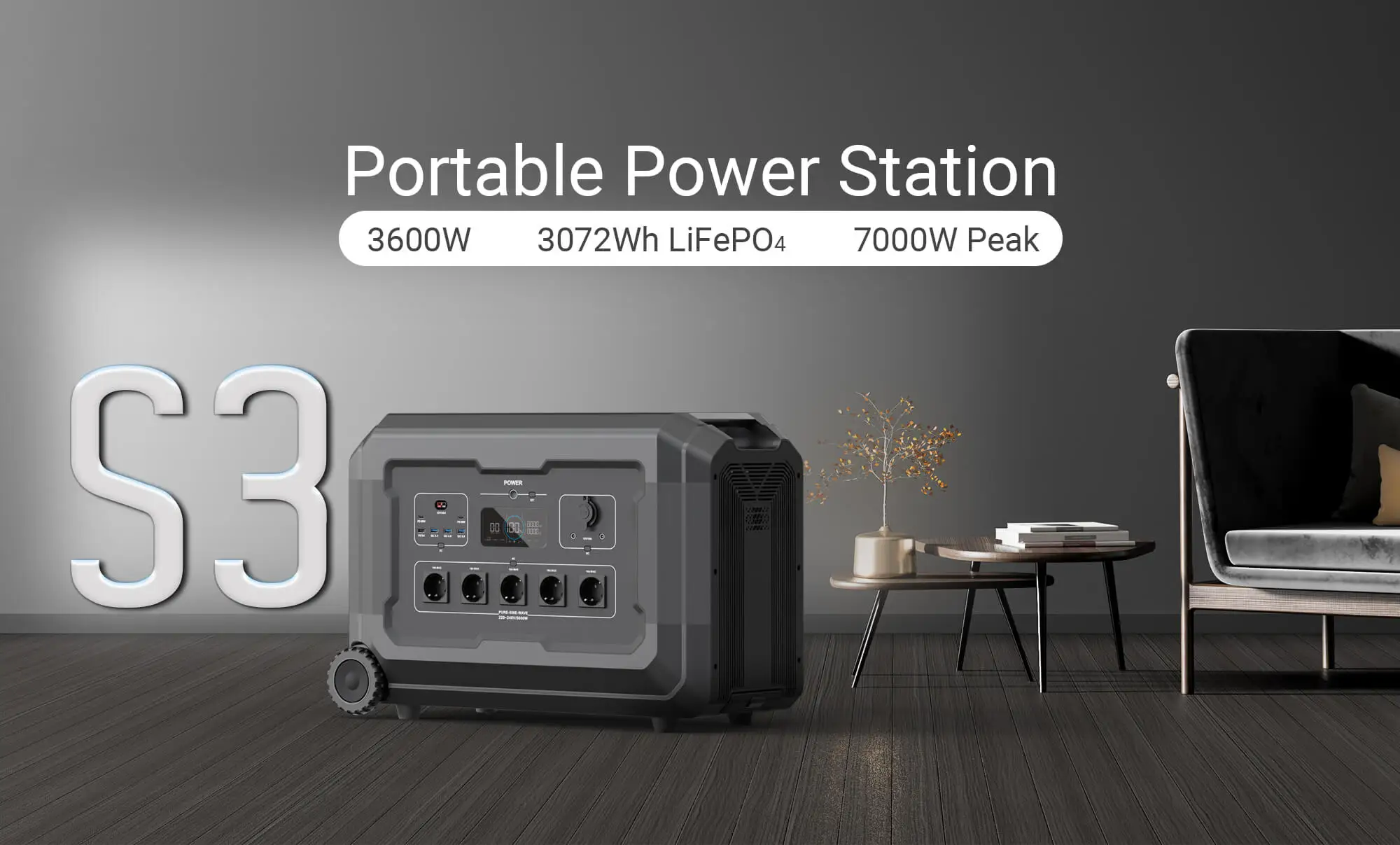 3600W Solar Portable Power Station - Reliable Power Anywhere