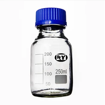 Botol Reagen Gelas Lab Dengan Tutup Ulir Biru - Buy Kaca Botol Reagen ...