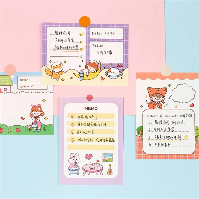 Japanese Stationery - Cute Designs Memo Pads & Sticky Notes