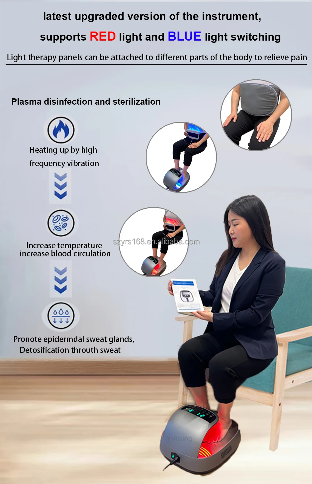 2025 Latest Version Thz Tera Terahertz Therapy Foot Massage P90 Electro ...