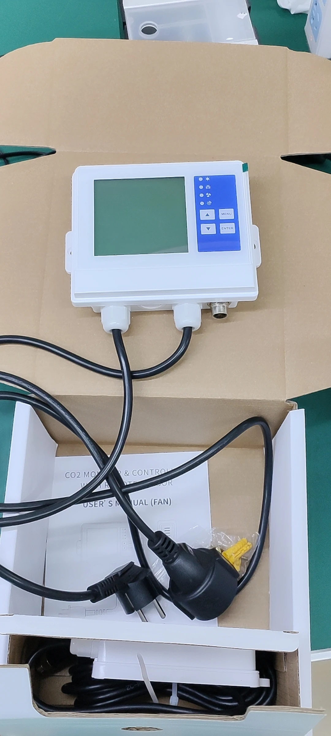 Dual Ndir Sensor Greenhouse Co2 Controller Monitor Remote Sensor With ...