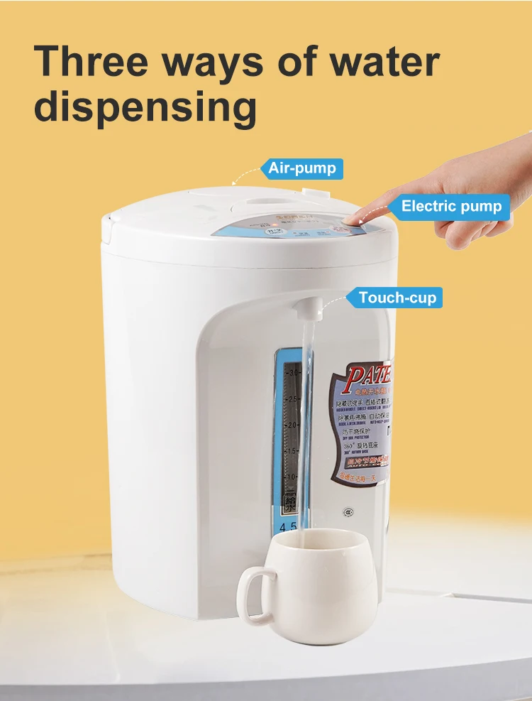 4.0l Electric Thermo Pot Water - Buy Patent Design water Dispensing ...