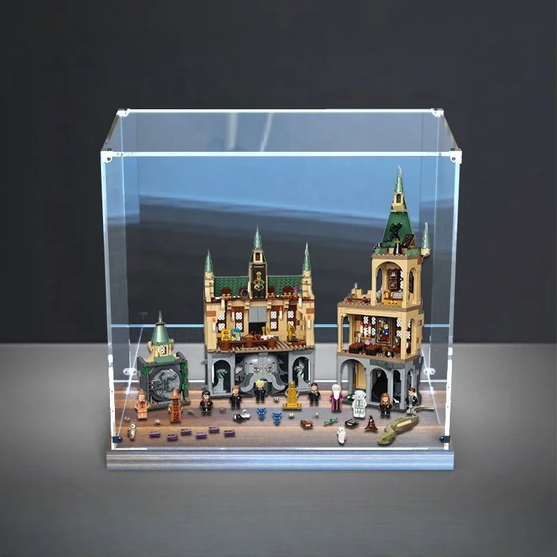 Clear Acrylic Display Case With Figure Display Stands,Wall Mounted Or ...