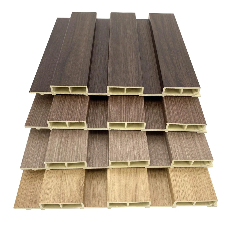 Custom Solid Wood Interior Decorative Fluted Sparkling Wpc Pvc Wall ...