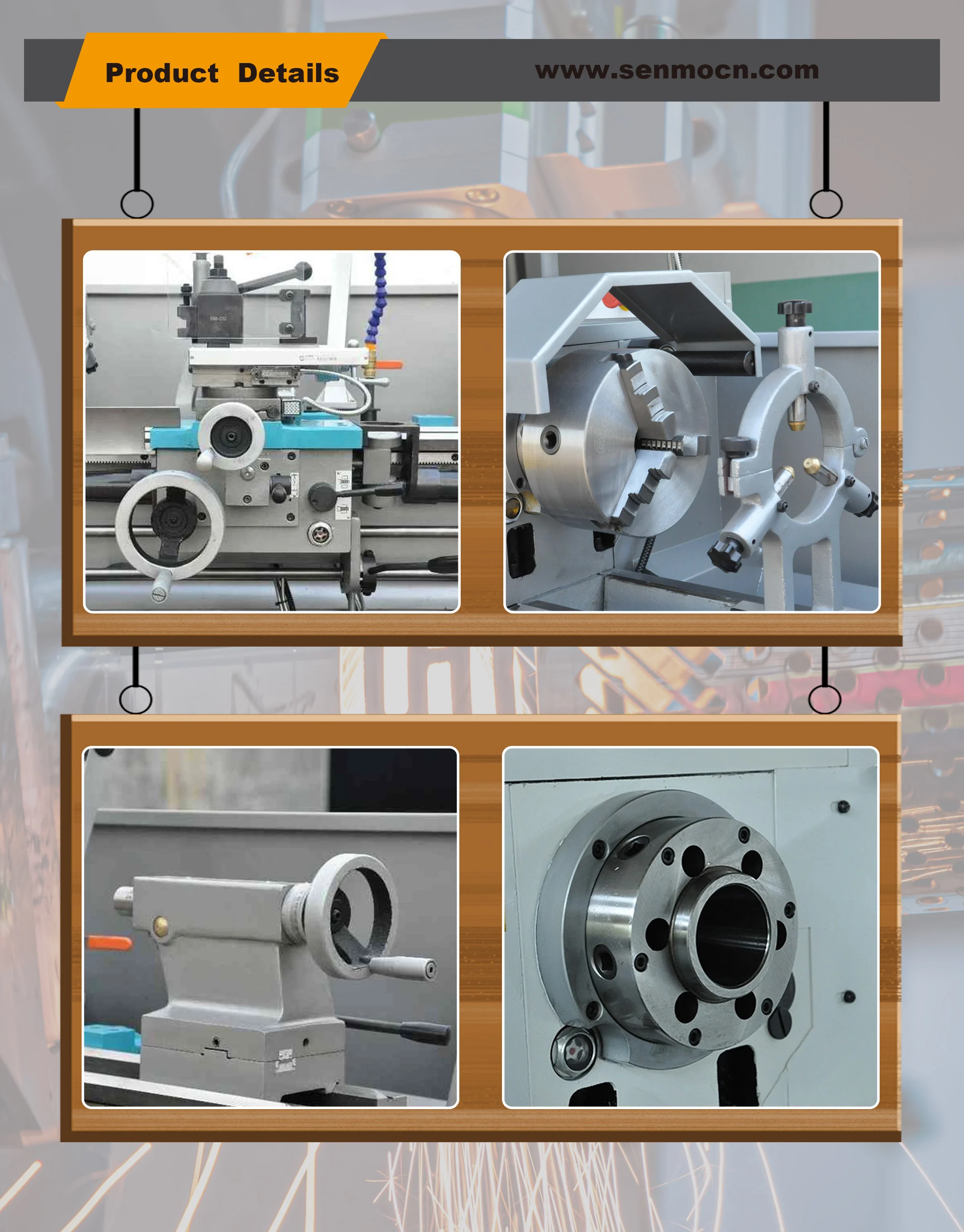 Senmo C0636D 220V New Horizontal Small Benchtop Metal Lathe Machine ...