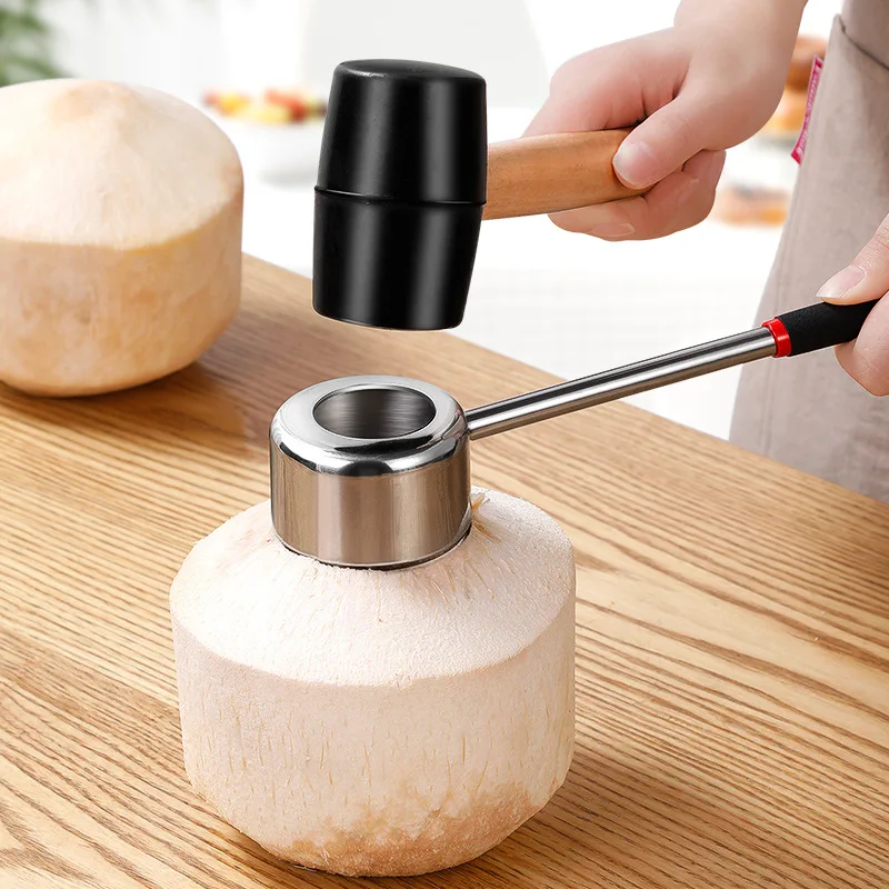 Creative Fresh Coconut Opening Tools Set 4 Pieces Corkscrew Opener ...