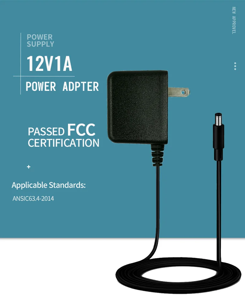 Fcc Standard 12 Volt 12v 1a 1.5a 5v 6v 8v 9v 15v 18v 24v 0.5a Ac Power ...