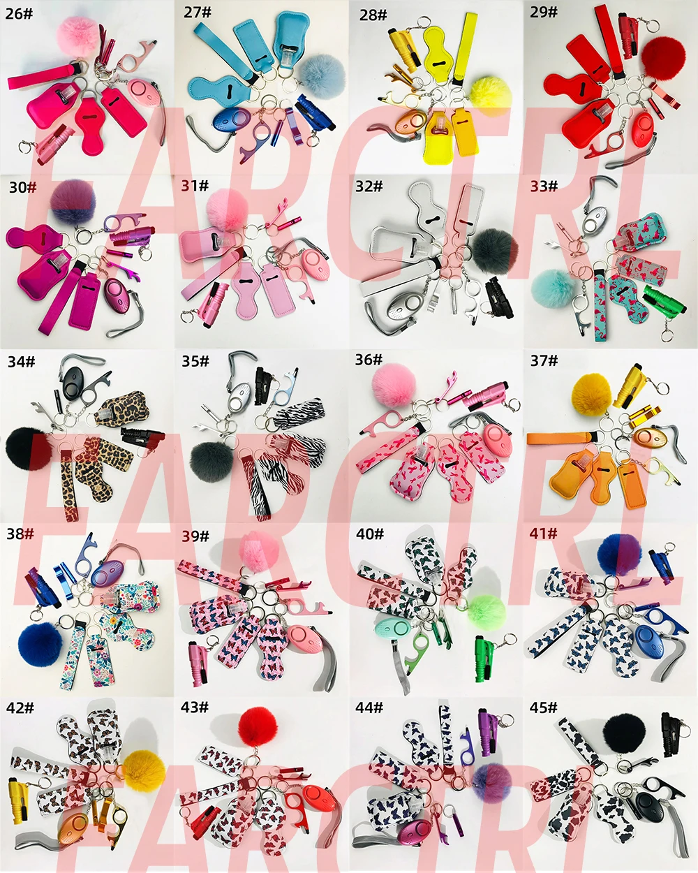 Self Defense Keychain Set 11pc Luxury Self Defense Keychain Set ...