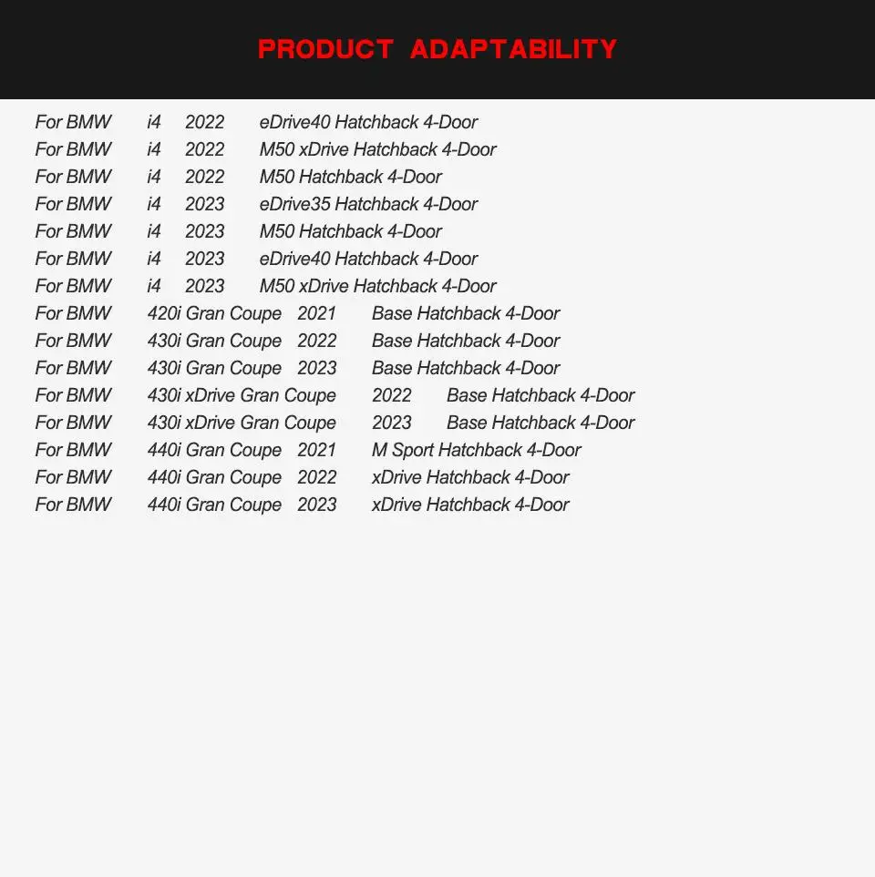 G26 Carbon Rear Spoiler for BMW 4 Series 2021+ G26