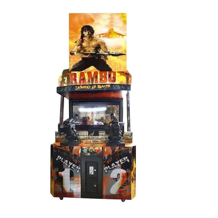 Newest Rambo 2 Arcade Shooting Video Game Machine Can Be Customized ...