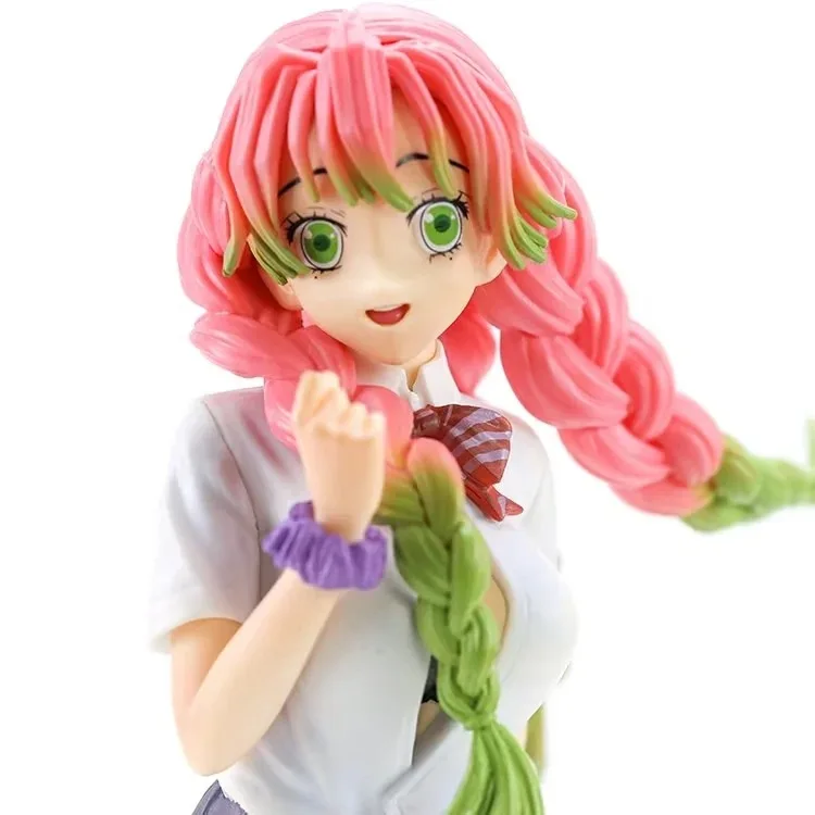28cm Anime Pvc Student Kimetsu No Yaiba Mitsuri Kanroji Figuras De ...