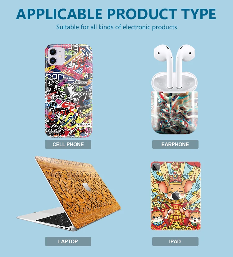 Custom Pattern Printed Mobile Back Skin - 3D Relief