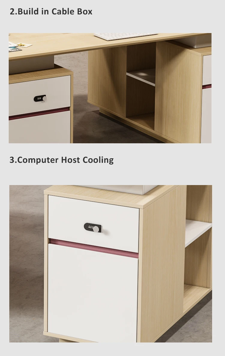 Office Furniture Dual Workstation Customized Desk Modern Expandable ...