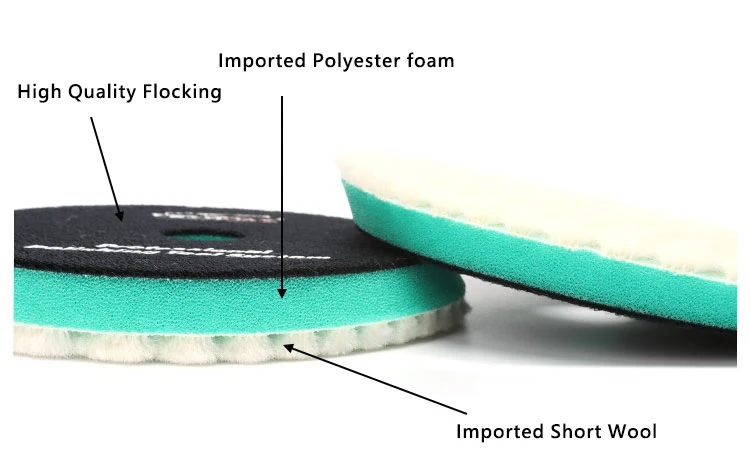 LEADMAX 6 Inch Lamb Wool Buffing Pad for Car Detailing - Ultra-Smooth ...