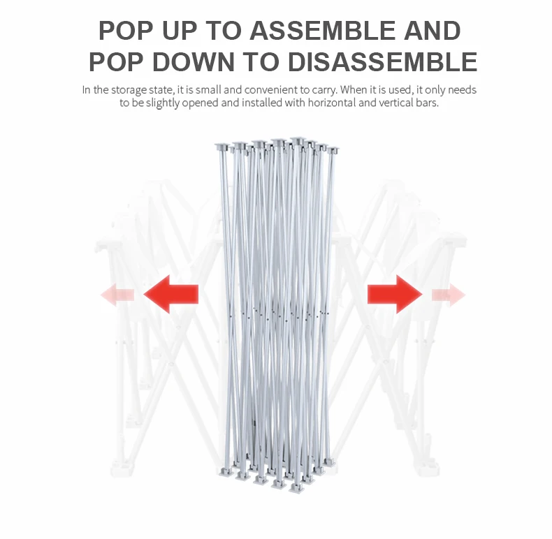 Modular Aluminum Mesh Collapsible Exhibition Stand Trade Show Display ...
