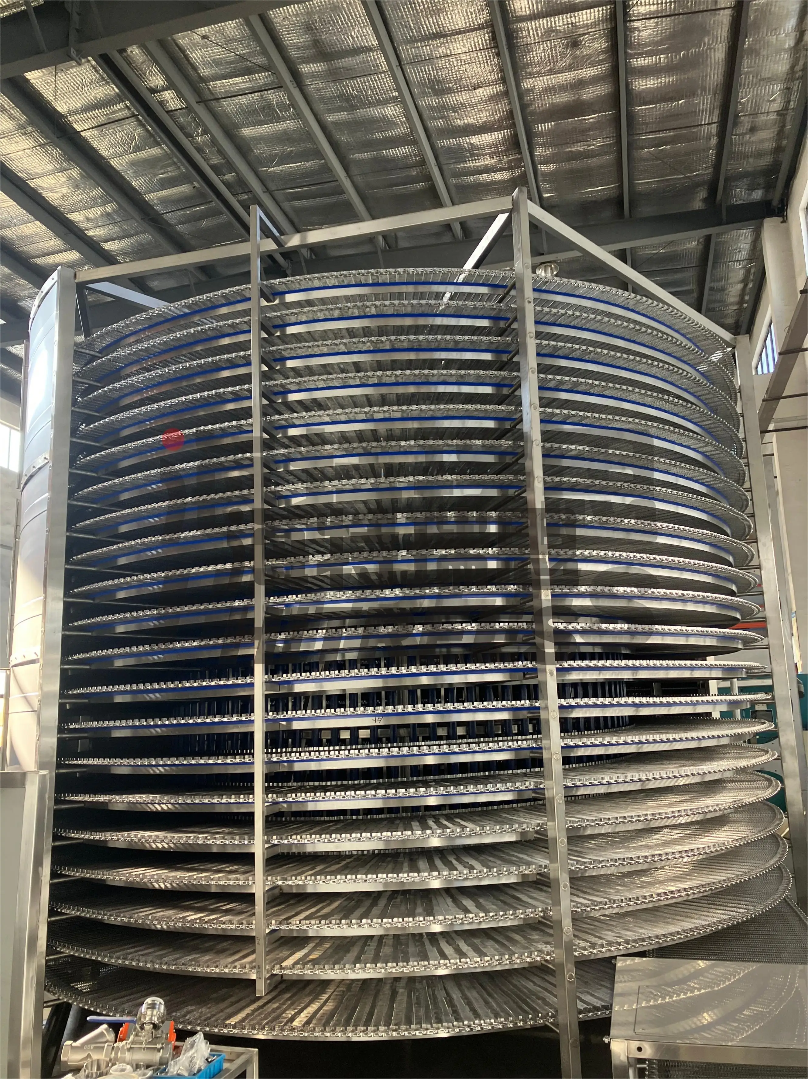 Hot Sell Iqf Spiral Freezer Shrimp Fish Spiral Quick Freezing Machine ...