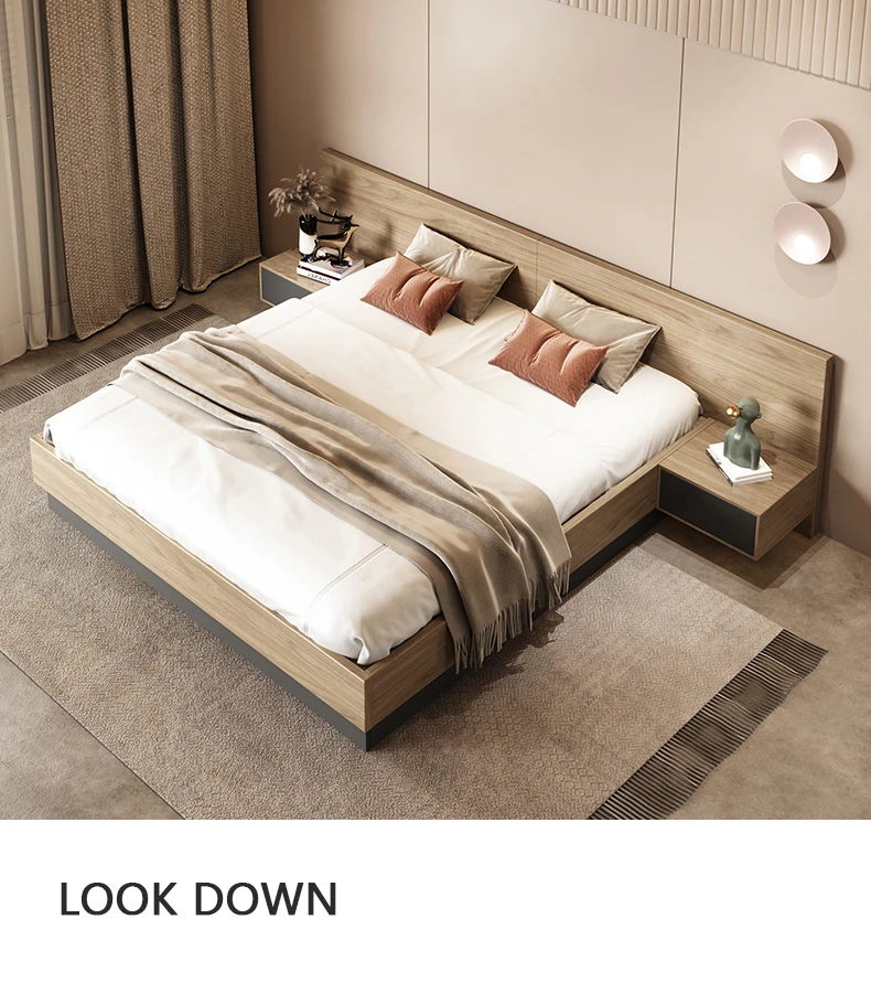 Modern Japanese-Style Tatami High Box Storage Murphy Bed - Minimalist ...