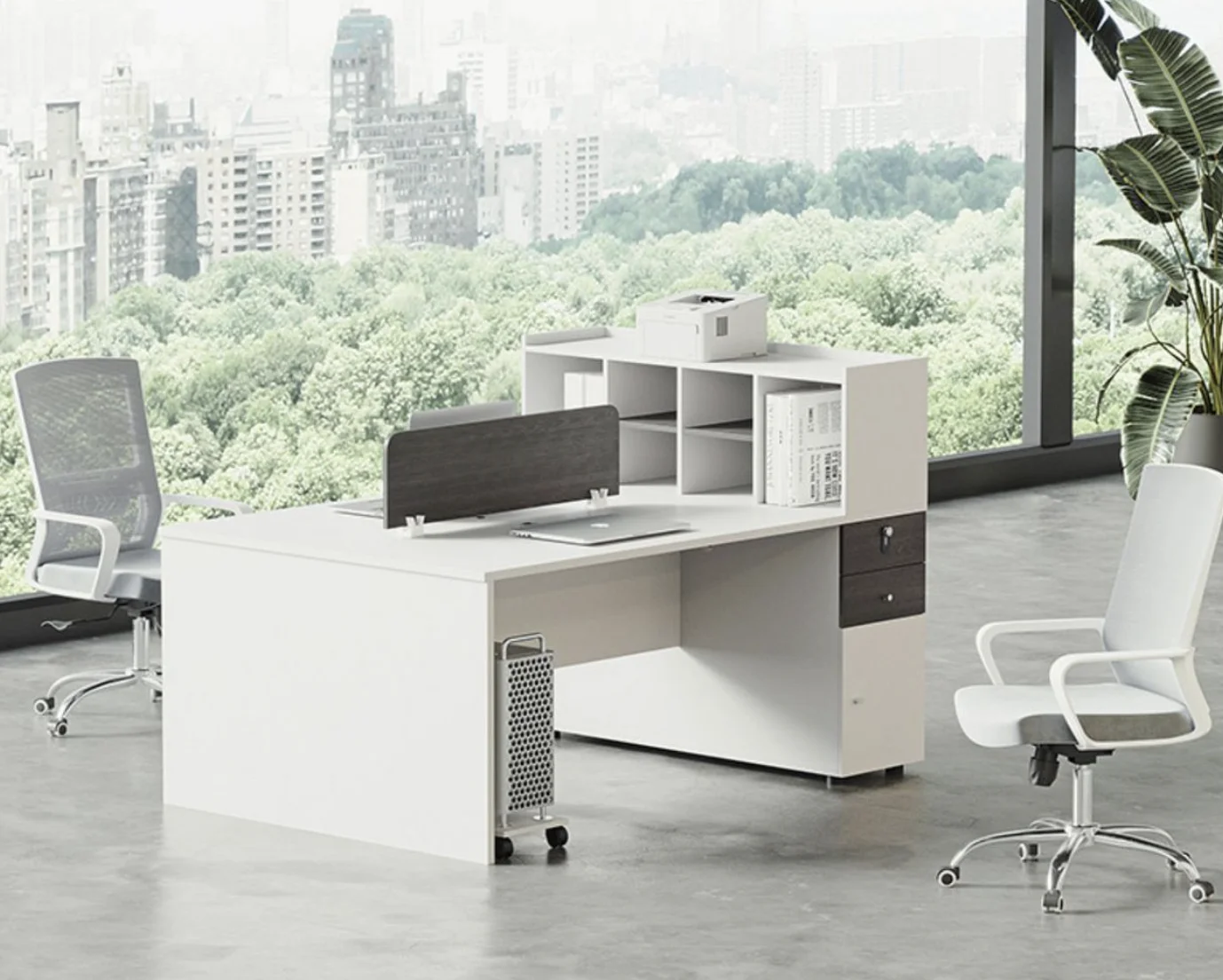 Multi-staff Office Desk And Chair Combination Simple Modern Office ...