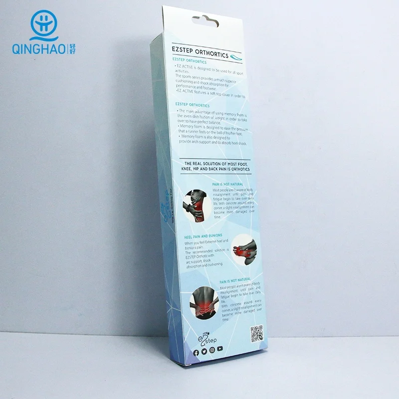 Custom Shoe Pad Insole Packing Box - Buy Custom Printing Color Logo ...
