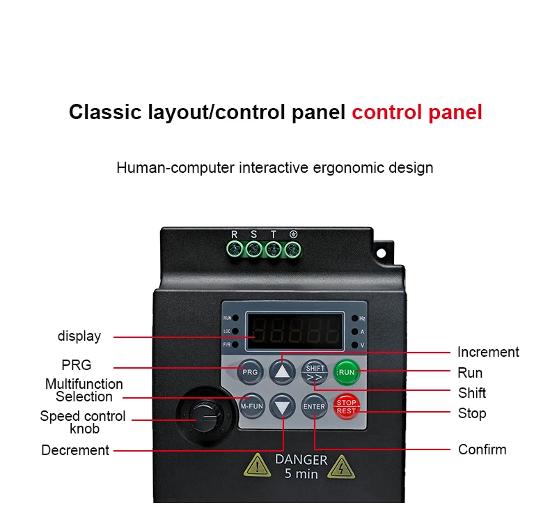 SUSWE 0.75KW-5.5KW Three Phase 380V VFD Inverter - Industrial Output ...