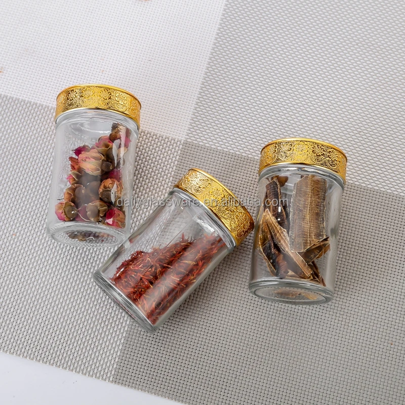 Glass Vials for Saffron Packing - Screw Lid & Screen Printing