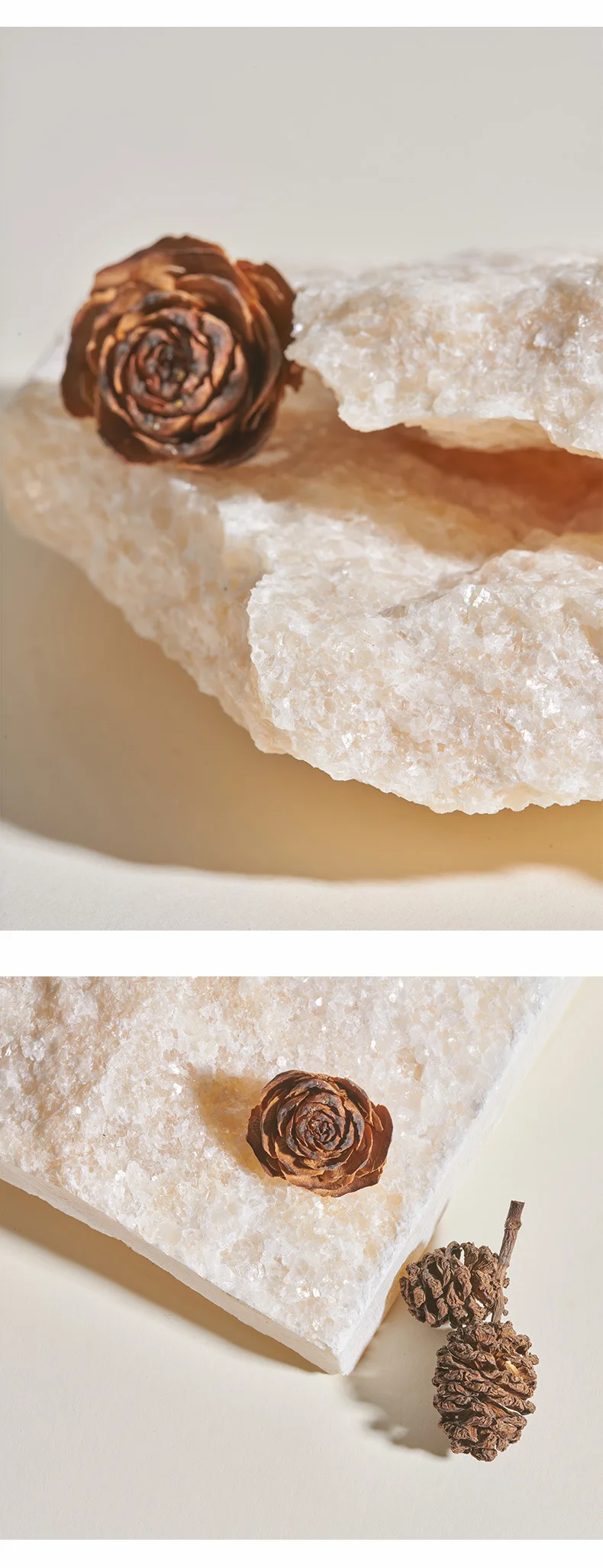 Yiscaxia Natural Crystal Stone Props for Product Photography