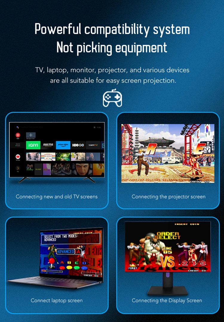 2023 M8 K8 Pro Game Console - 4K Android TV Stick with 40000 Games