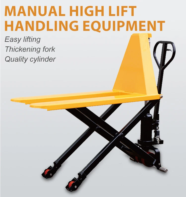 High Performance Safe Reliable 800mm Height 1 1.5 Ton High Lift Manual ...