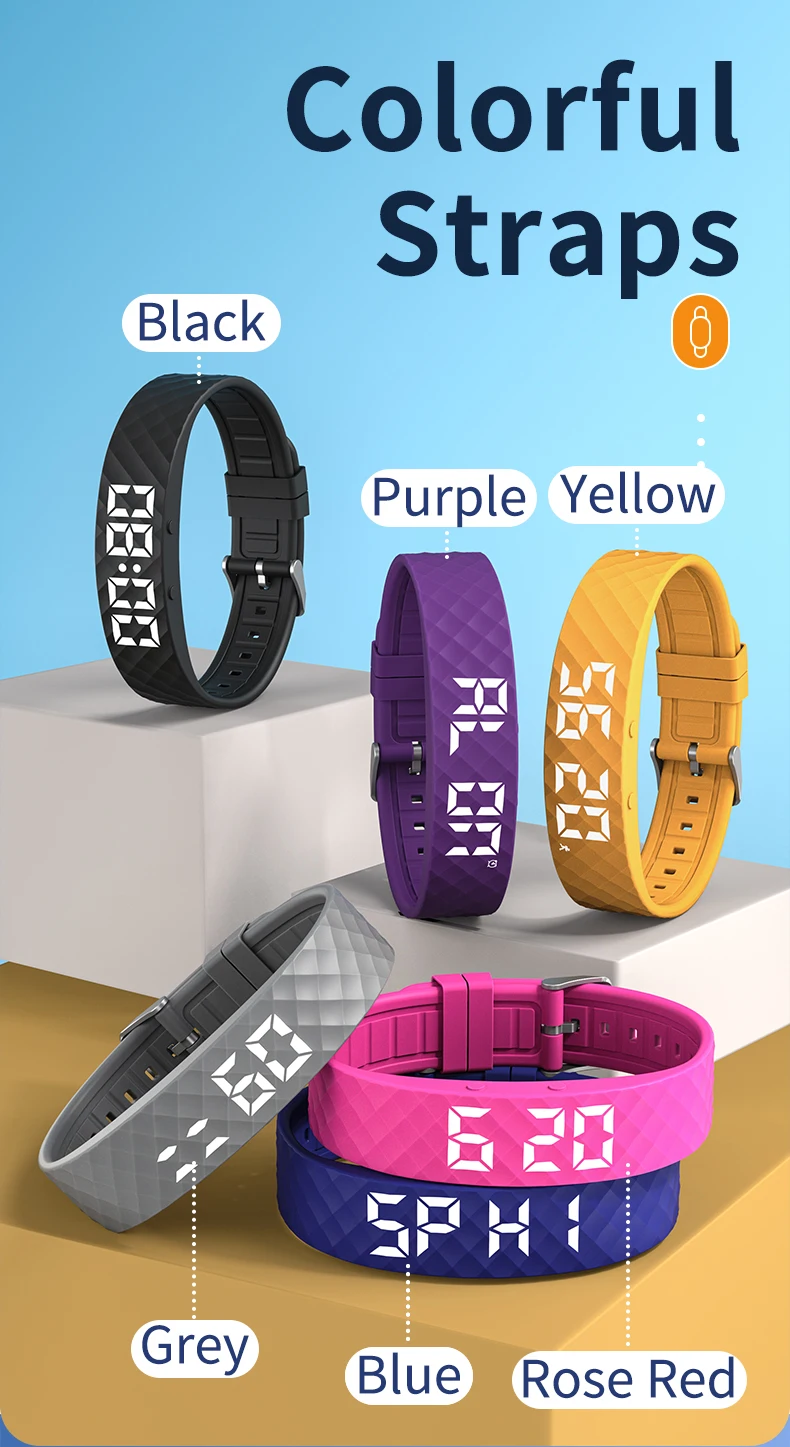 Watch Smart W5VP Laser Log Vibration Alarm Silicone 3d Pedometer ...