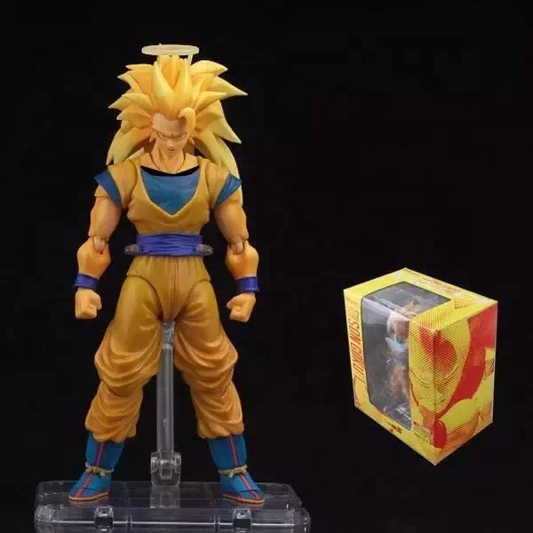 16cm Anime DBZ Super Saiyan Goku Action Figure Movable Joints PVC Model ...