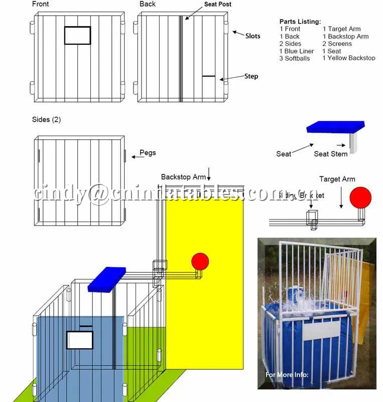 Double Dunk Tank - Interactive Inflatable Game Carnival