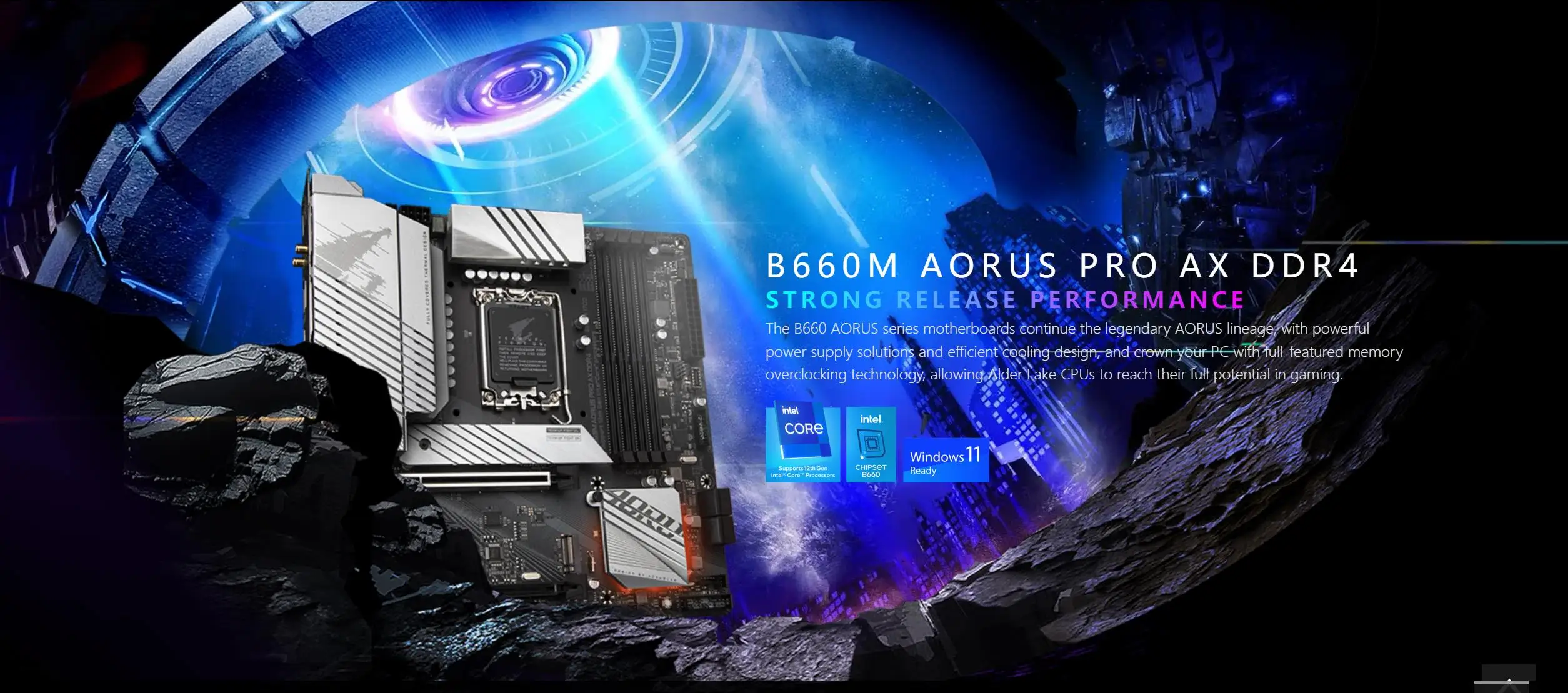 Gigabyte B660m Aorus Pro Ax Ddr4 Mainboard Supports Processor ...