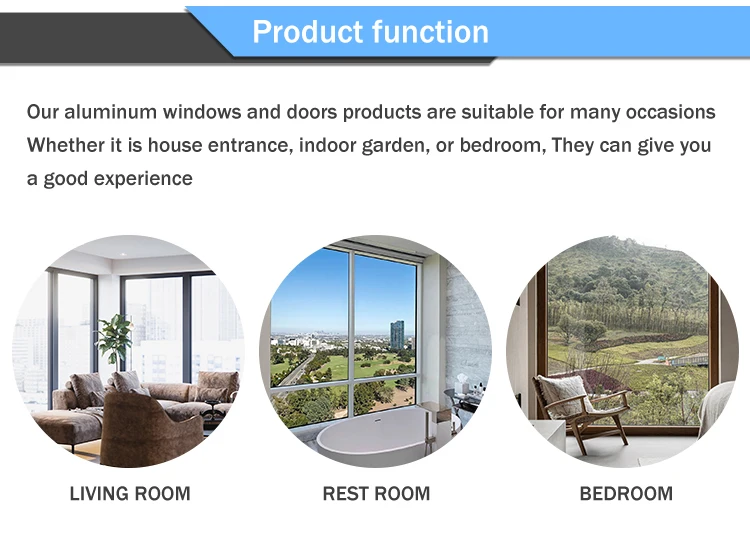 High Quality Fixed Ventilation Aluminum Fixed Panel Large Glazing Fixed ...