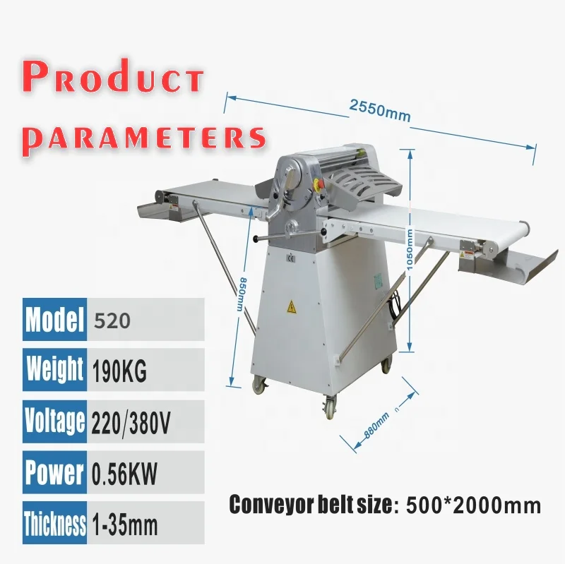 Puff Maquina De Machine Croissants Chapati Dough Sheeter For Croissants ...