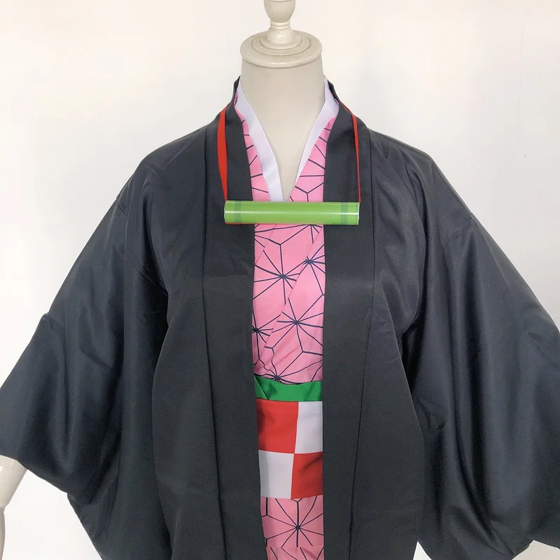 Demon Slayer Kamado Nezuko Cosplay Costume Anime Kimetsu No Yaiba ...