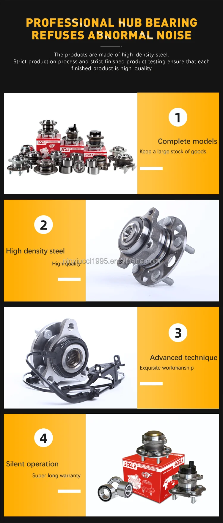 CCL Wheel Bearing Hub 6R0407621A 6C0407621For V W Polo 2008 Front Axle ...