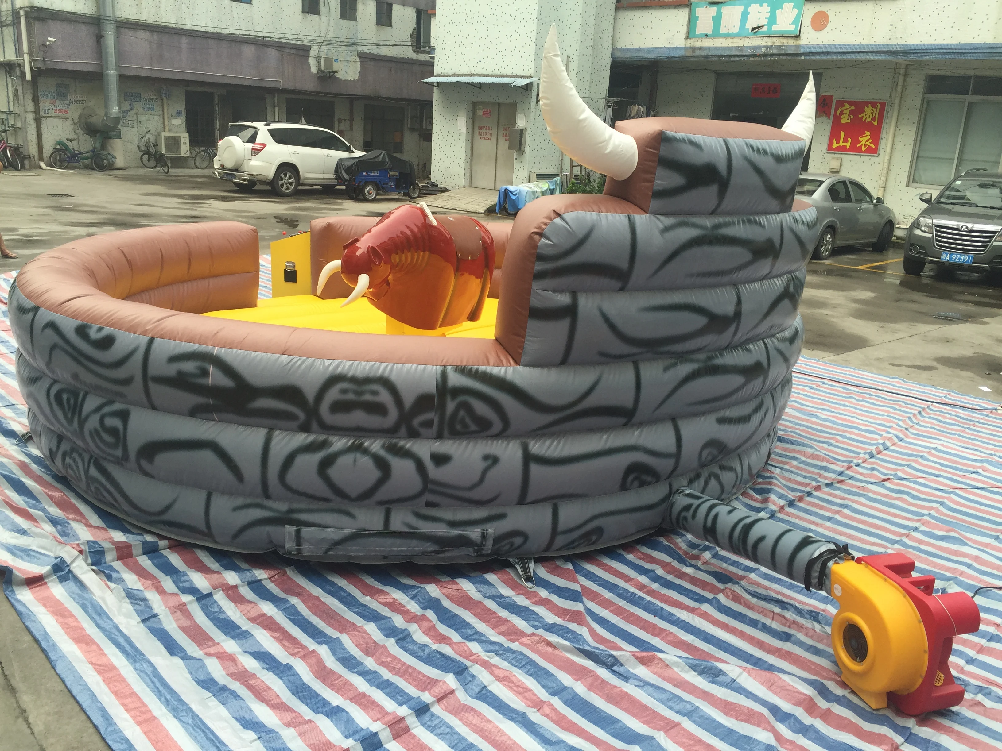 Factory Sale Inflatable Sports Game Adult Riding Machine Crazy ...