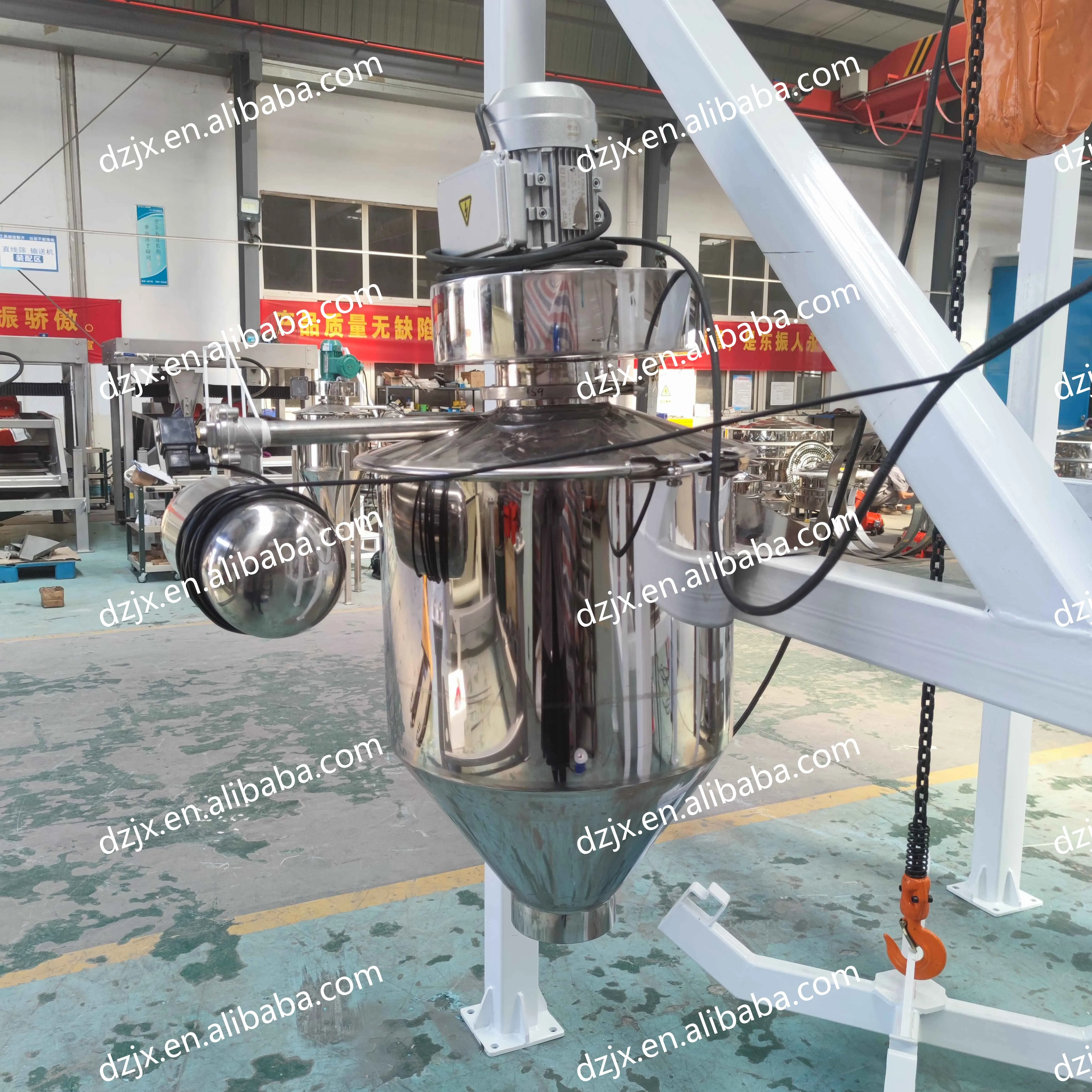 DZJX Automatic Electric Fork Lift Bulk Bag Scale Unload Holding Frame ...