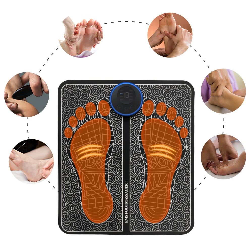 Wholesale Electric Ems Foot Massage Mat 8 Modes Pulse Ems Foot Massager ...